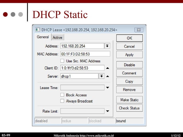 Mikrotik Router OS - Basic Configuration [Part-1] | PPT