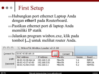 Mikrotik Router OS - Basic Configuration [Part-1] | PPT