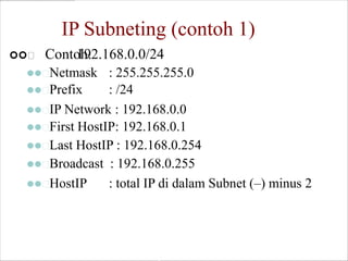 Mikrotik Router OS - Basic TCP/IP [Part-2] | PPT
