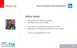 Mikrotik RouterOS Security Audit Checklist by Akbar Azwir | PPTX