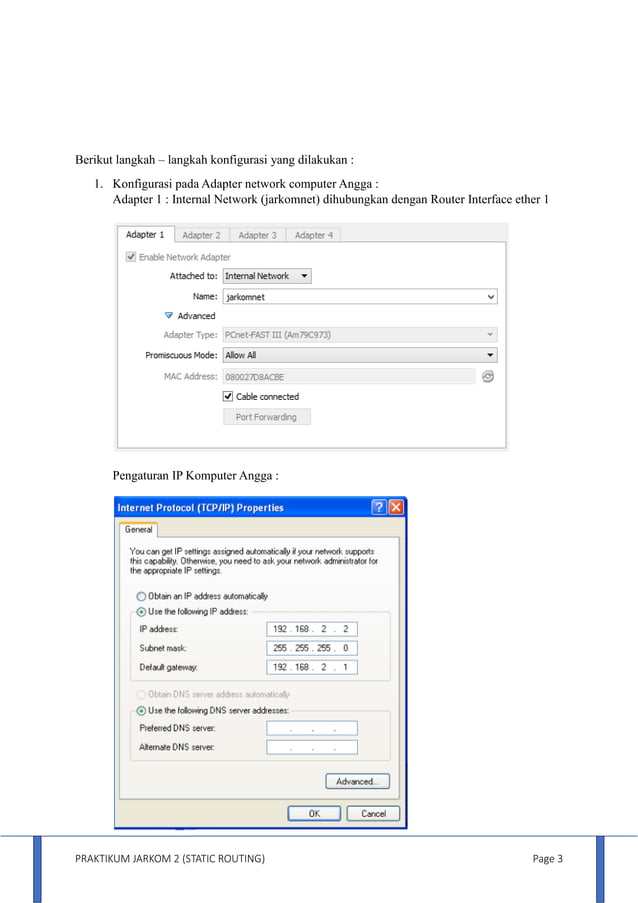 Mikrotik static routing | PDF | Free Download