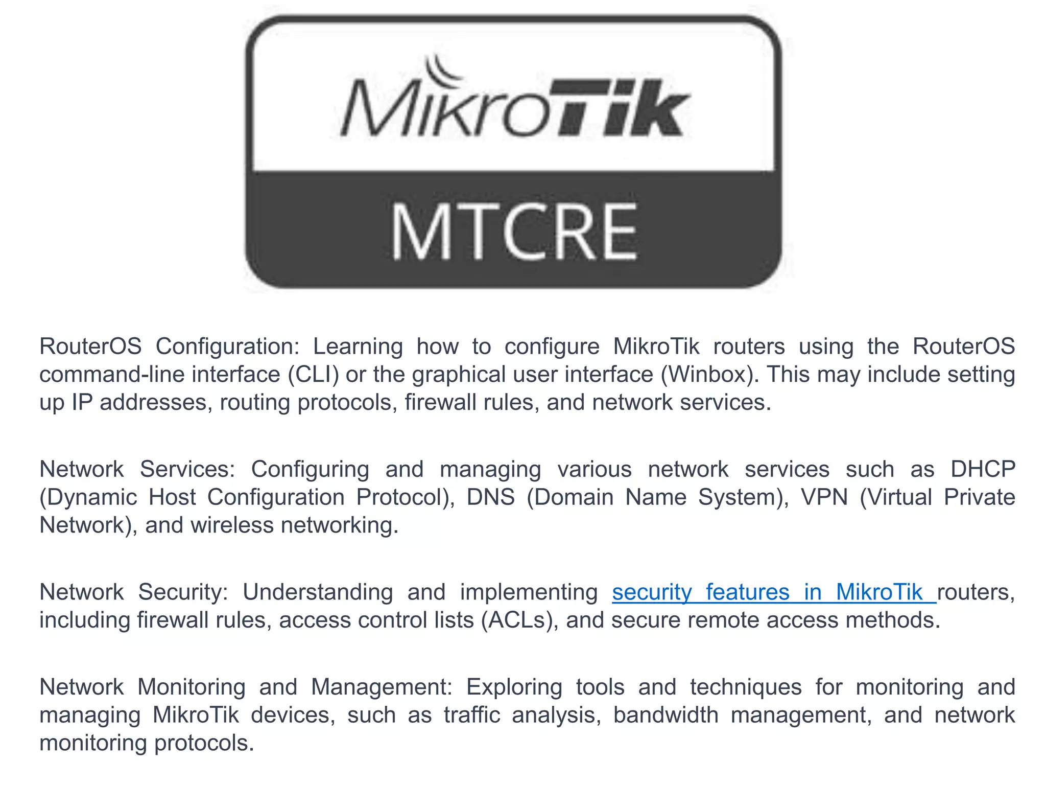 MikroTik Training in Cyprus | PPT | Free Download