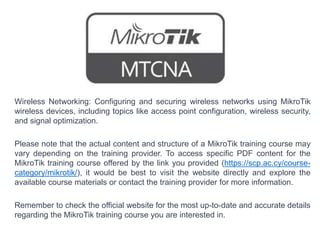 MikroTik Training in Cyprus | PPT | Free Download