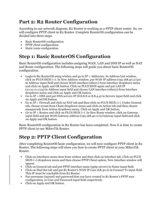 Mikro tik vpn configuration with site converted | PDF