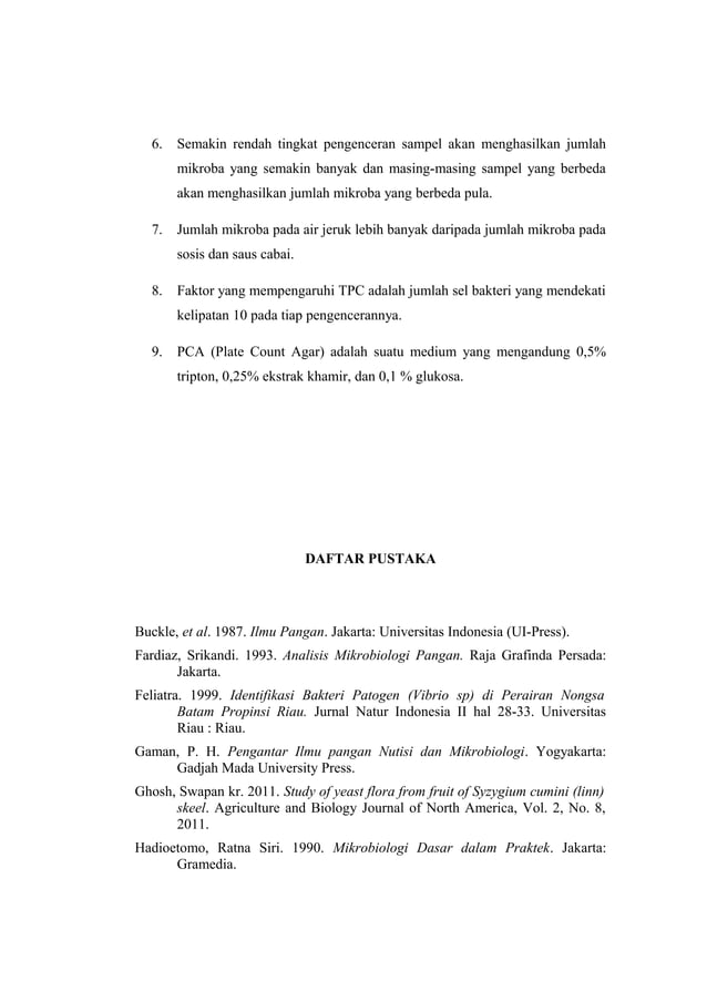 ITP UNS SEMESTER 2 Mikum acara 3 Perhitungan Mikroba | DOC