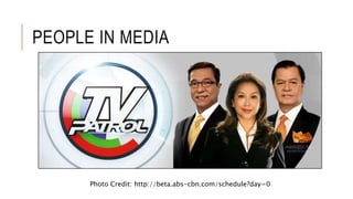 Mil 11. media and information literacy (mil) - people media (feb.19) | PPTX