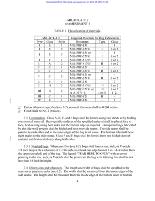 Mil dtl-117 h-amendment-1 Military Packaging | PDF