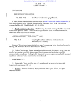 Mil dtl-117 h-amendment-2 military packaging | PDF