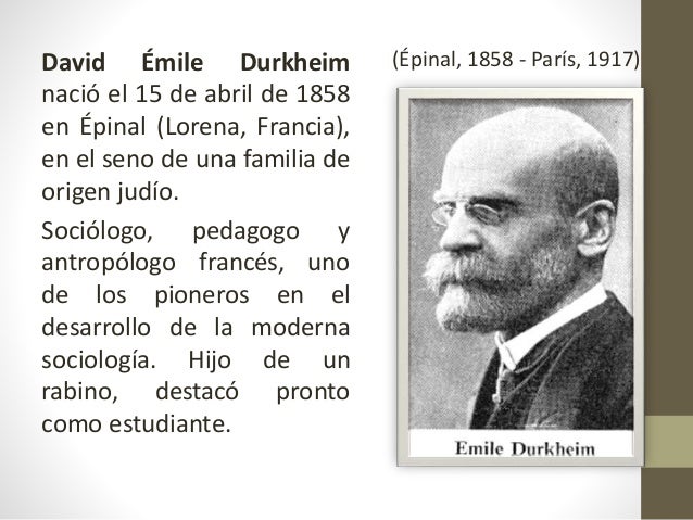 Emile Durkheim