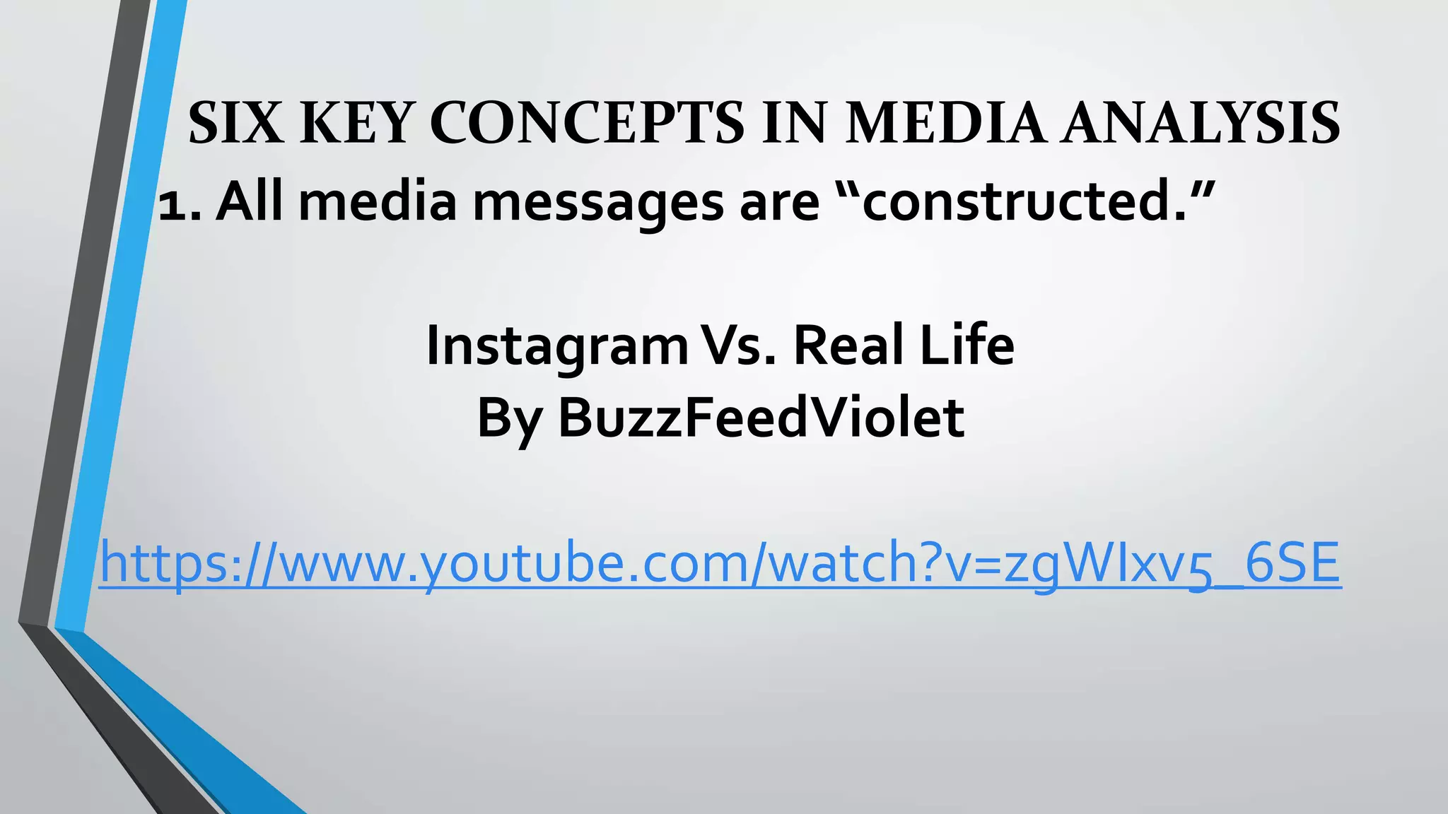 Media and Information Literacy (MIL) 4.MIL Media Literacy (Part 2)- Key ...