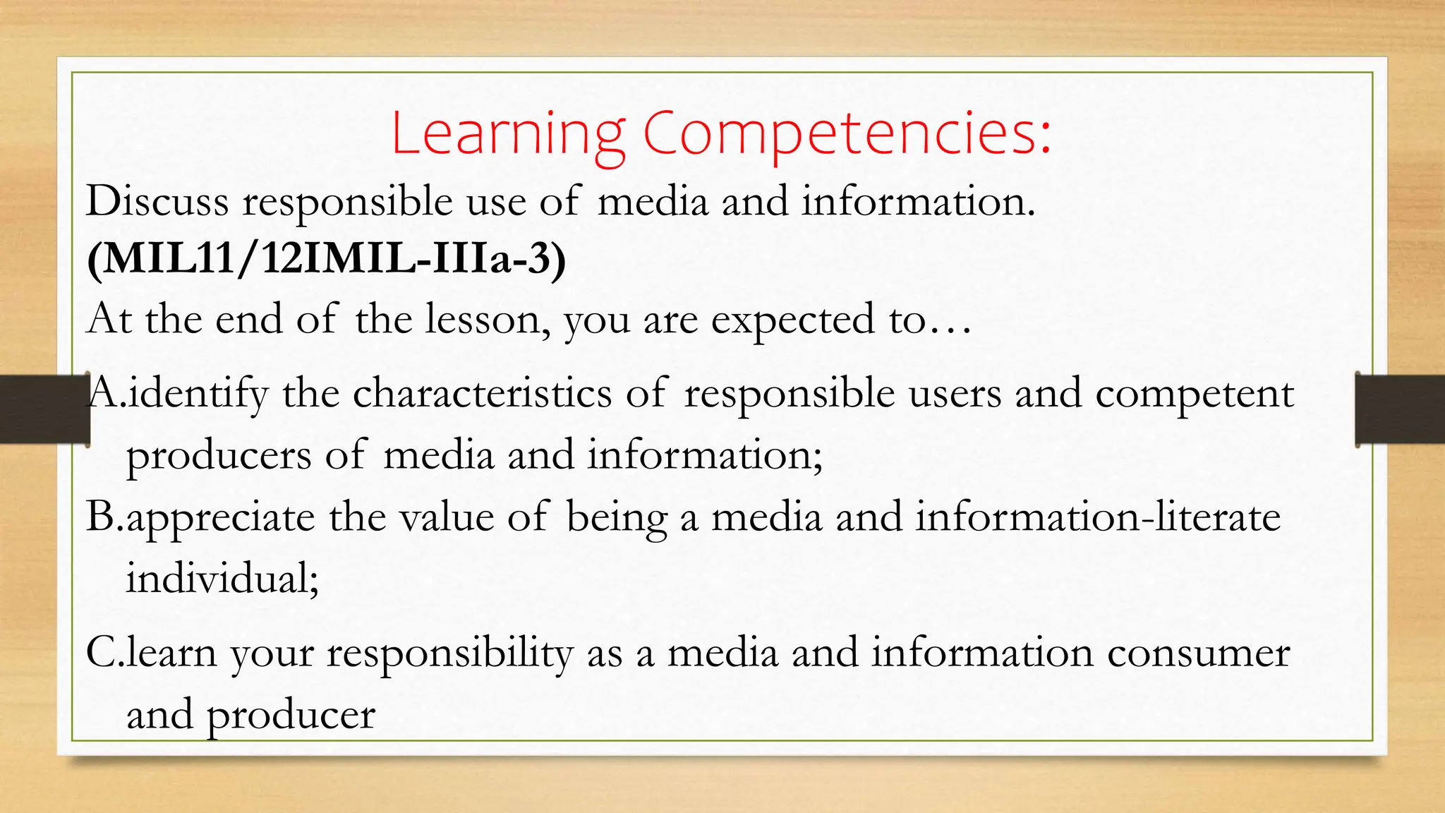 Media Information Literacy- Lesson 3.pptx