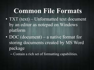 Text and information media | PPTX