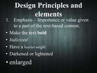 Text and information media | PPTX