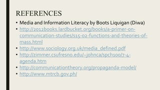 Media and Information Literacy (MIL) - 5. Media and Information Sources ...