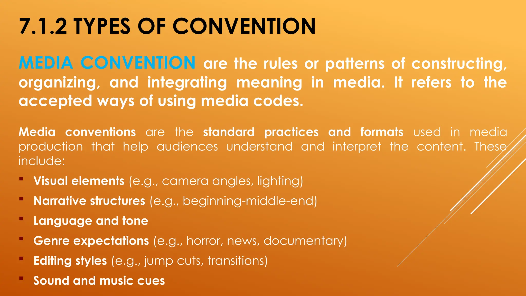 Media & Information Languages: Codes and Conventions | PPTX