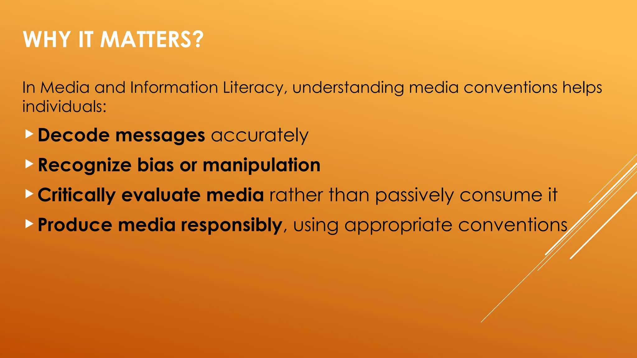 Media & Information Languages: Codes and Conventions | PPTX