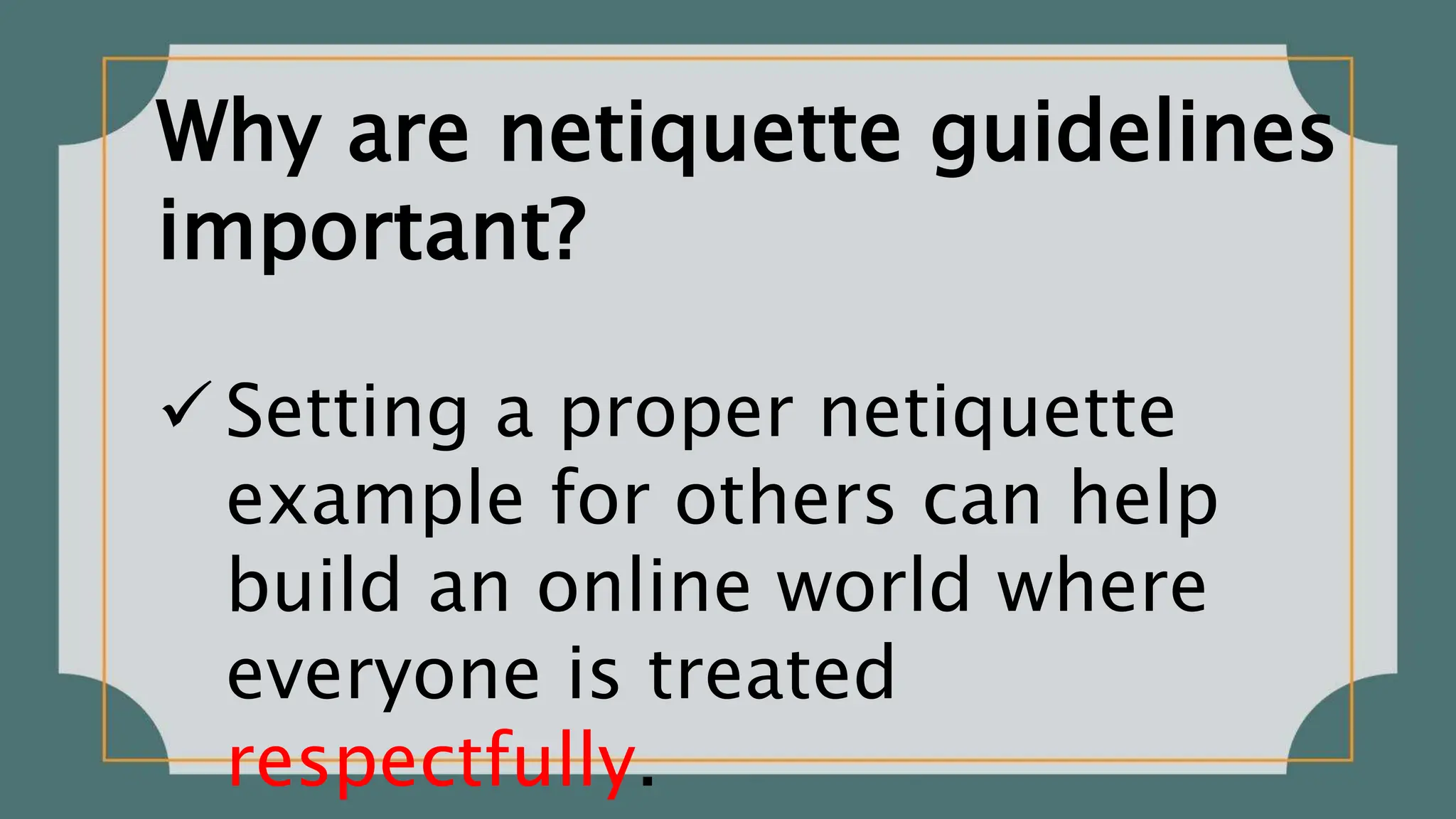 Media and Information Literacy Netiquette | PPTX | Internet Safety ...