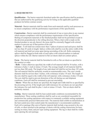 MIL-PRF-131 Materials & Performance Specifications | DOC