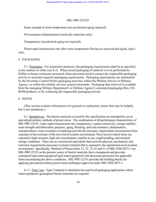 Mil prf-22191 f military packaging | PDF