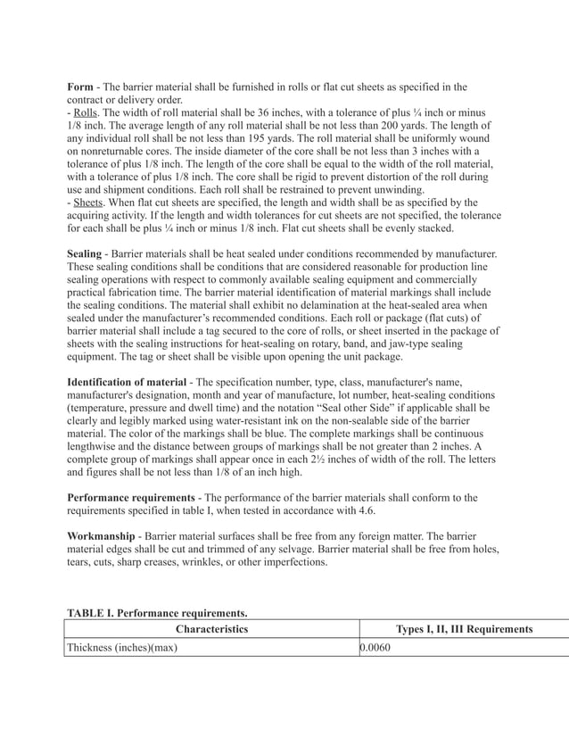 Mil prf-22191 Performance Specification | DOC