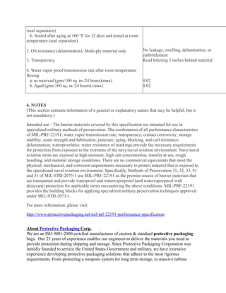 Mil prf-22191 Performance Specification | DOC