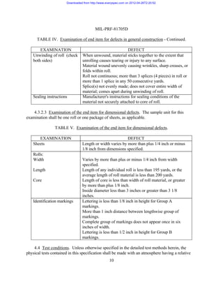 Mil prf-81705 d military packaging | PDF