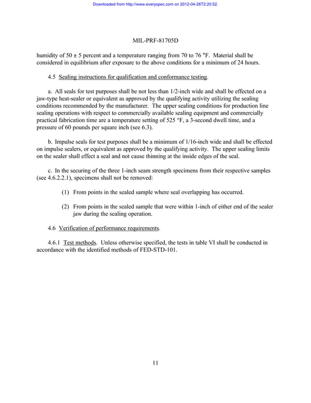 Mil prf-81705 d military packaging | PDF