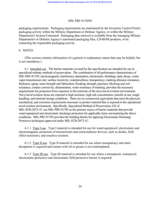 Mil prf-81705 d military packaging | PDF