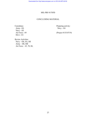 Mil prf-81705 d military packaging | PDF