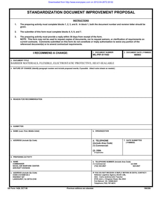 Mil prf-81705 d military packaging | PDF