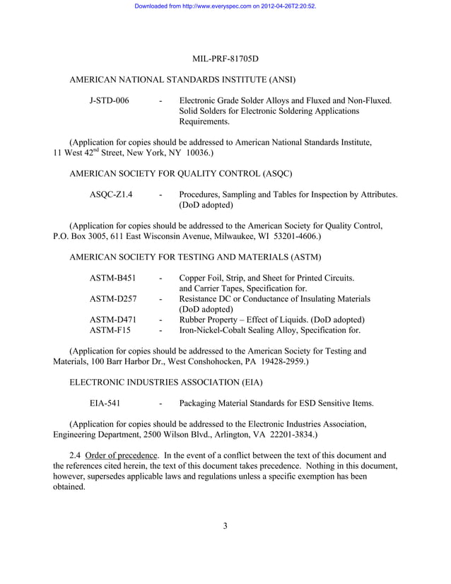 Mil prf-81705 d military packaging | PDF
