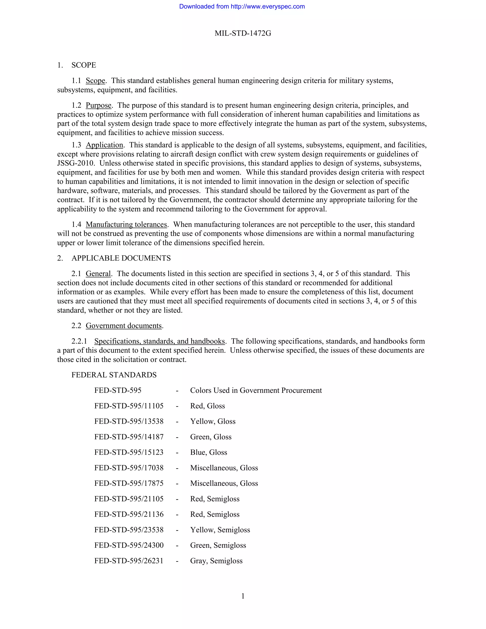 Mil std-1472 g | PDF