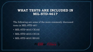 MIL-STD-461 EMI Filters | PPTX