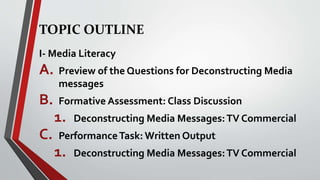 Media and Information Literacy (MIL) 4. Types of Media (Part 3 ...