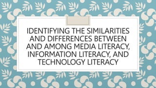 MEDIA AND INFORMATION LITERACY FOR GRADE 12 LEARNERS | PPTX