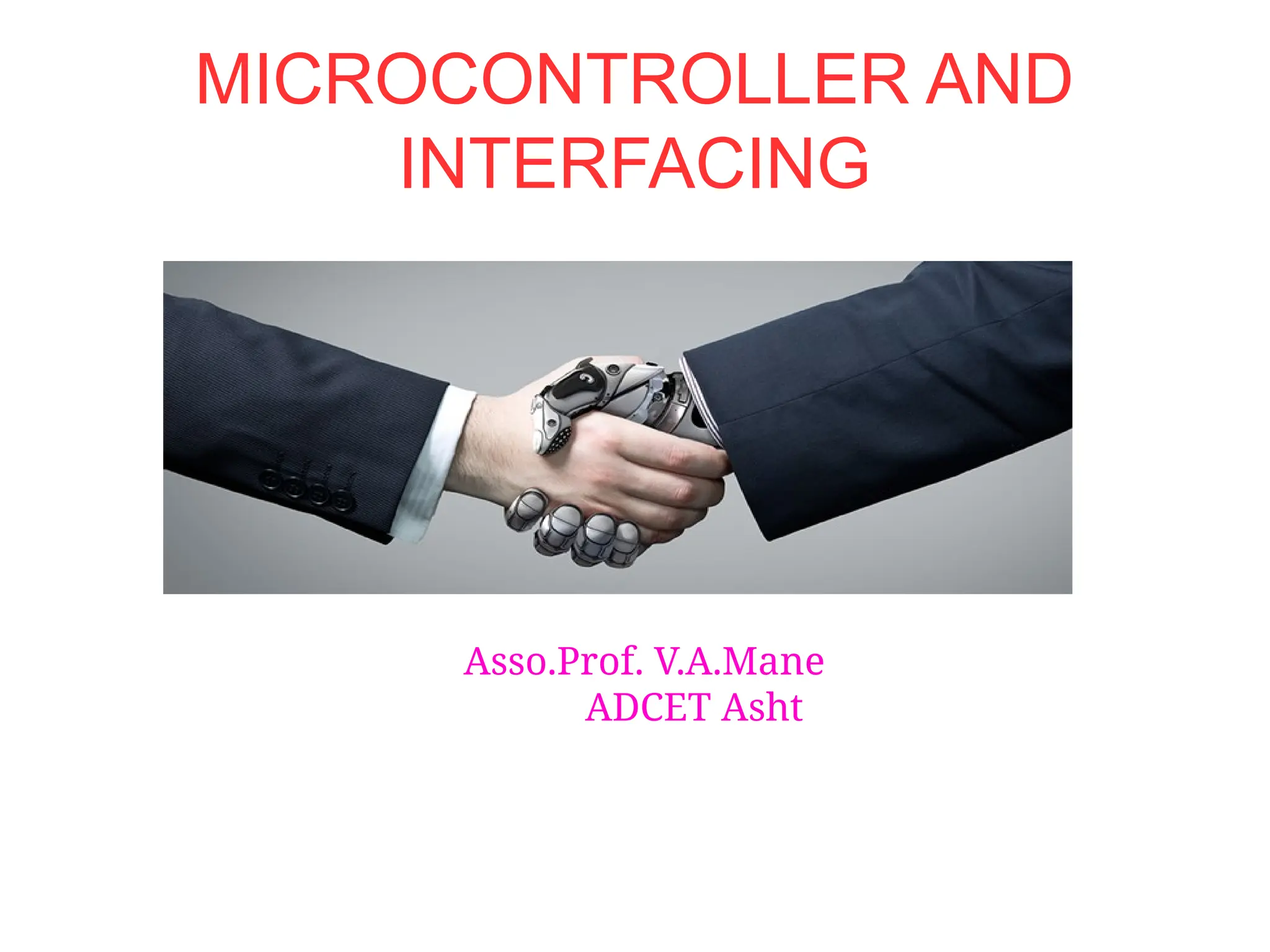 MICROCONTROLLER AND INTERFACING basics.pptx