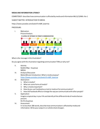 media and information literacy lesson plan | DOCX