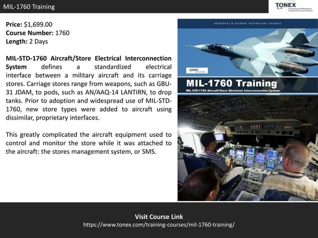 MIL-1760 Aerospace & Defense Engineering Training : Tonex Training | PPT
