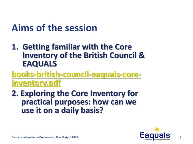 Mila Angelova: Making the Core Inventory work | PPT