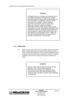 Milacron mfc hmanual | PDF