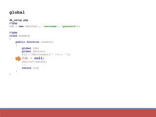 from new class and dependency injection to PSR-11 and Auto-wiring | PPT