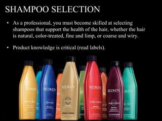 Milady ch 15 shampoo scalp care | PPTX