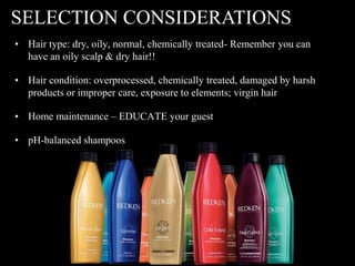 Milady ch 15 shampoo scalp care | PPTX