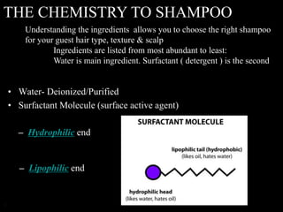 Milady ch 15 shampoo scalp care | PPTX