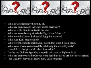 Milady ch 1 history & opportunities | PPTX