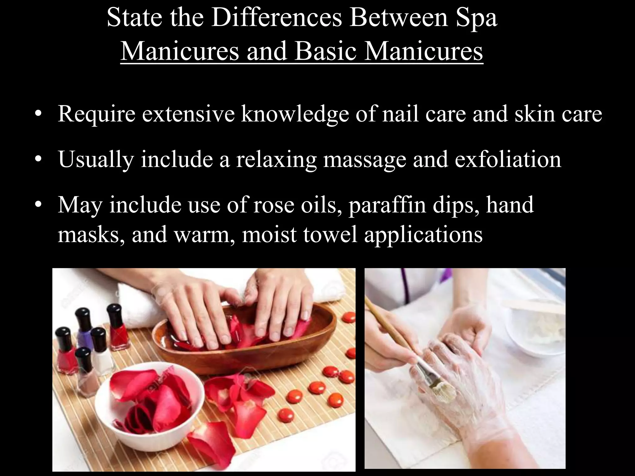 Milady manicuring ch 25 | PPTX