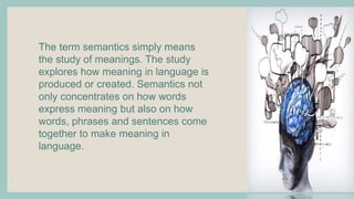 Semantics and Pragmantics | PPTX