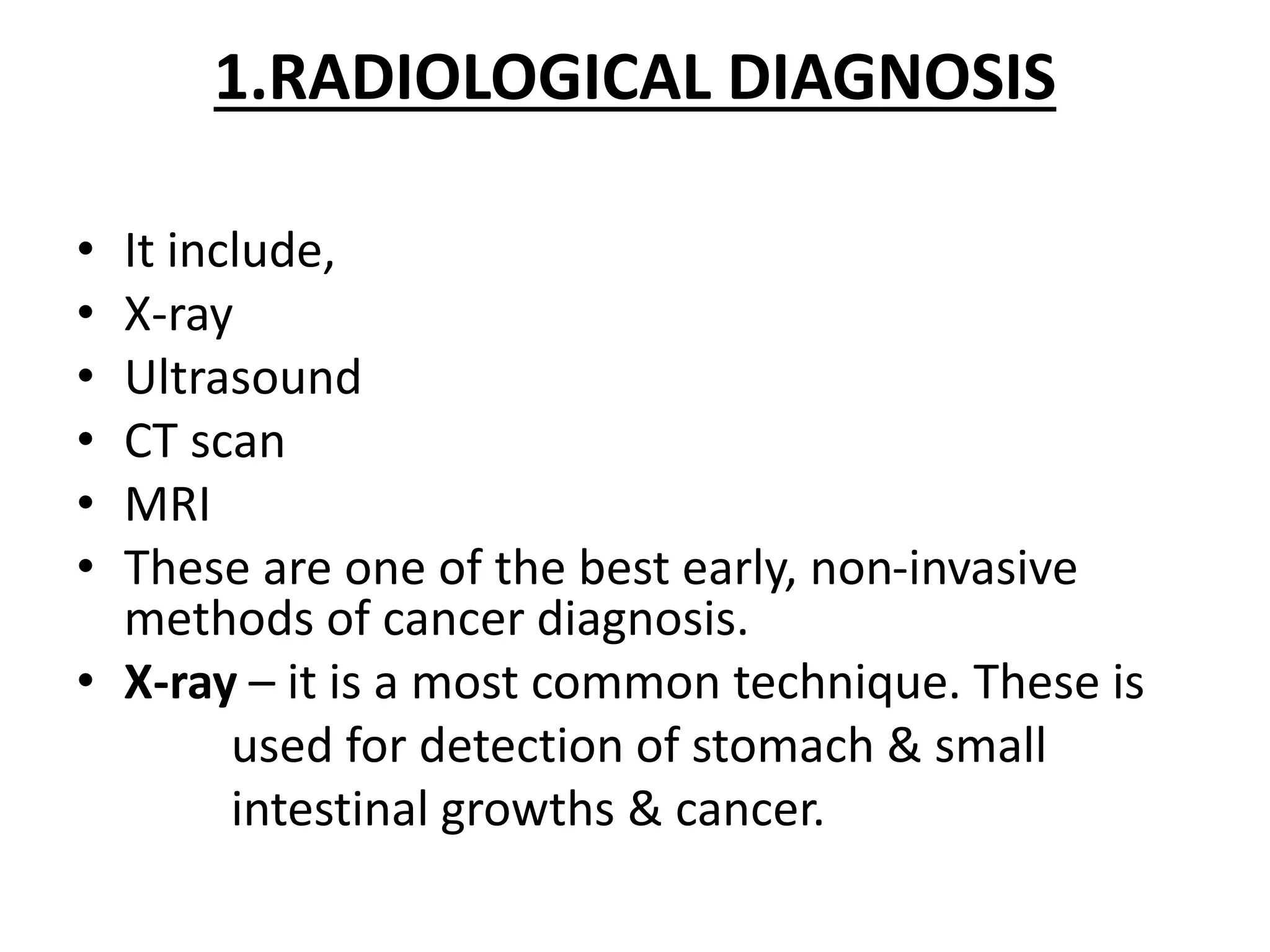 diagnosis of cancer | PPTX