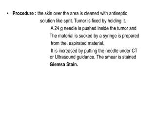 diagnosis of cancer | PPTX