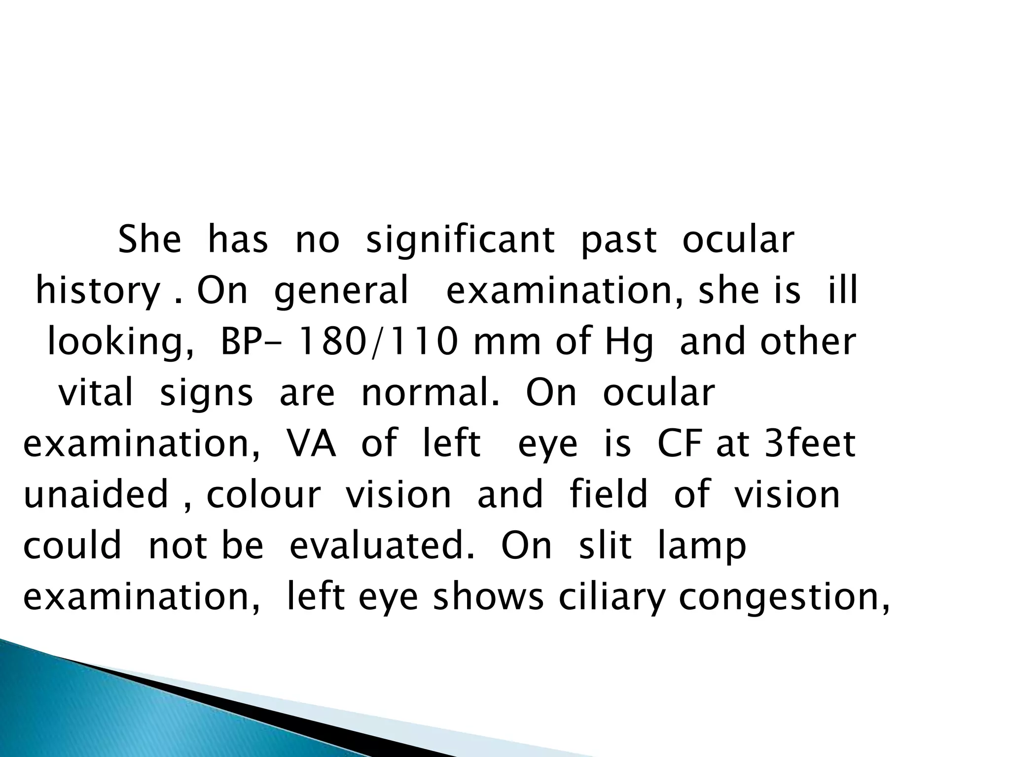 glaucoma case presentation | PPTX